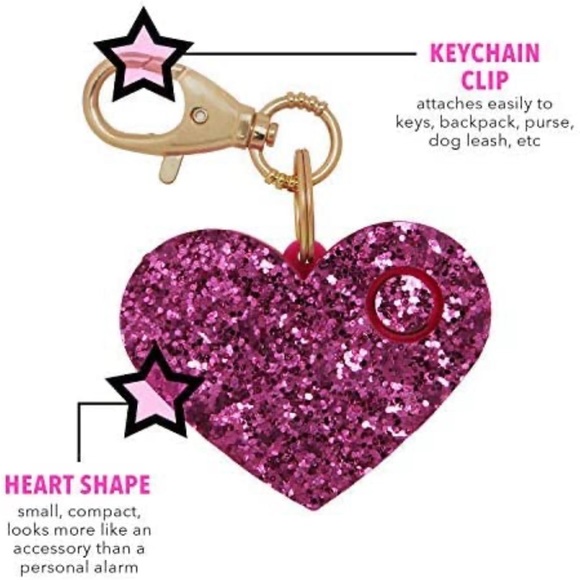 Bling Sting | Accessories | Bling Sting Pink Glitter Heart Personal ...